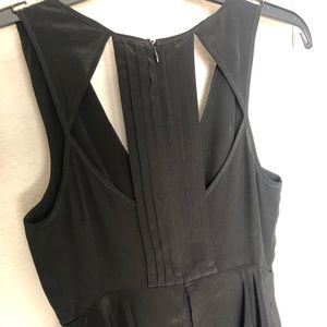 Greylin | Dresses | Greylin Black Silk Peplum Cutout Halter Dress Nwt ...